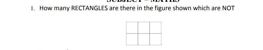 1 how many rectangles are there in the figure shown which are not ...