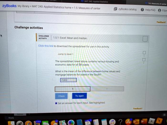 zybooks my library mat 240 applied statistics home measures of center ...