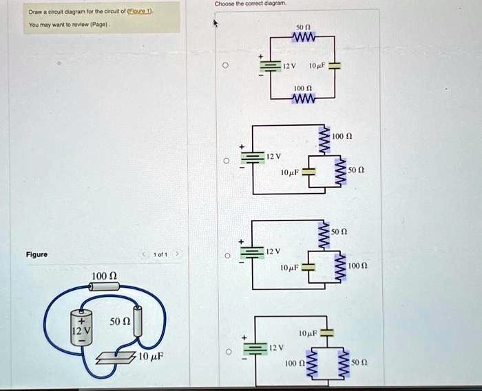 SOLVED: Texts: Draw a circuit diagram for the circuit of Figure 1. Draw ...