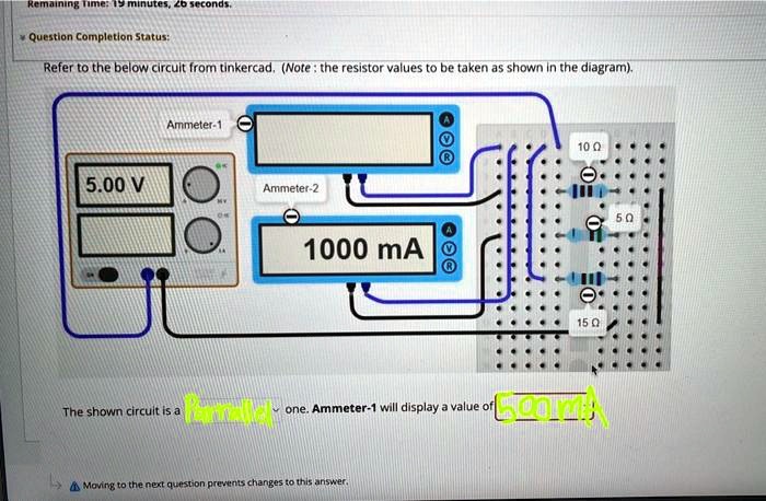 Circuit Analysis Question Completion Status Refer to the below circuit ...