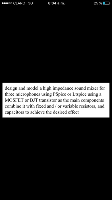 design and model a high impedance sound mixer for three microphones ...