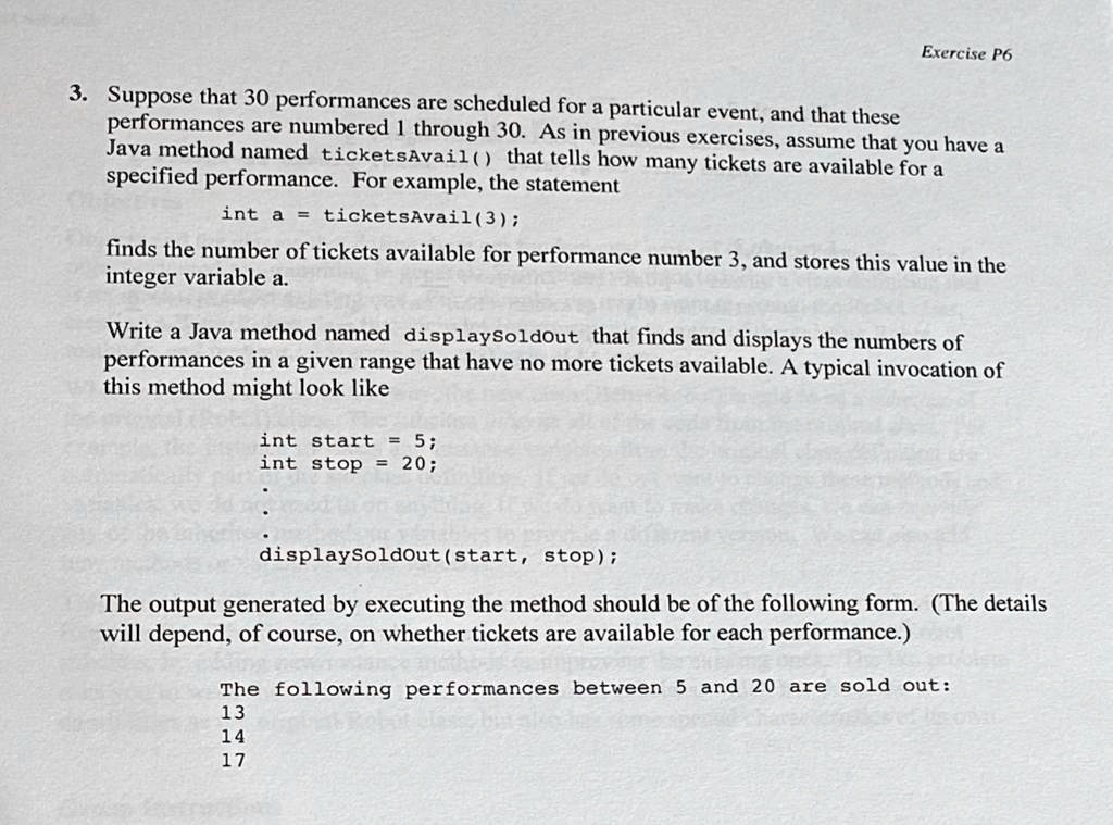 Solved Text Java Please Please In Java Thank You Exercise P6 3 Suppose That 30 7386