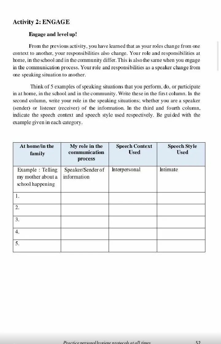 SOLVED: Activity 2: ENGAGE Engage and level up! From the previous ...