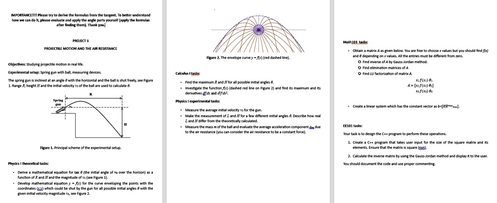 importance please try to derive the formulas from the tangent to better ...