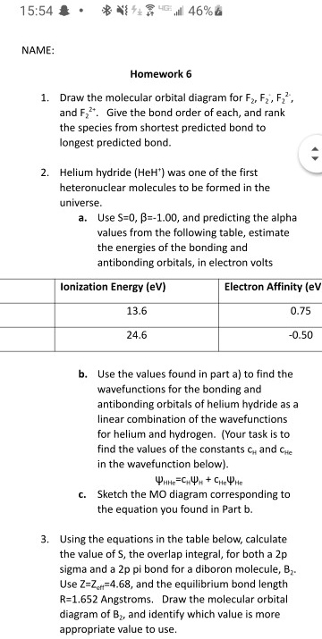 Video Solution 15 54 8m 4gl 46 6 Name Homework Draw The Molecular