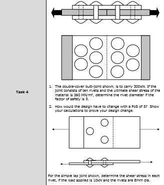 SOLVED: The double-cover butt-joint shown is to carry 30 kN. If the ...