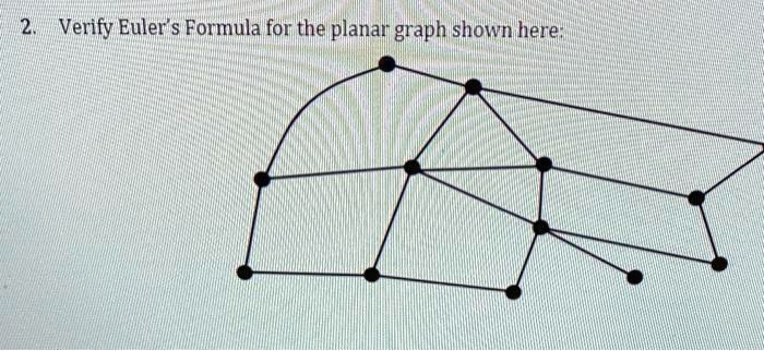 2verify Eulers Formula For The Planar Graph Shown Here 84993