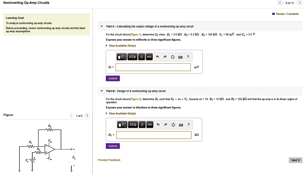 Noninverting Op-Amp Circuits Learning Goal: To analyze noninverting op ...
