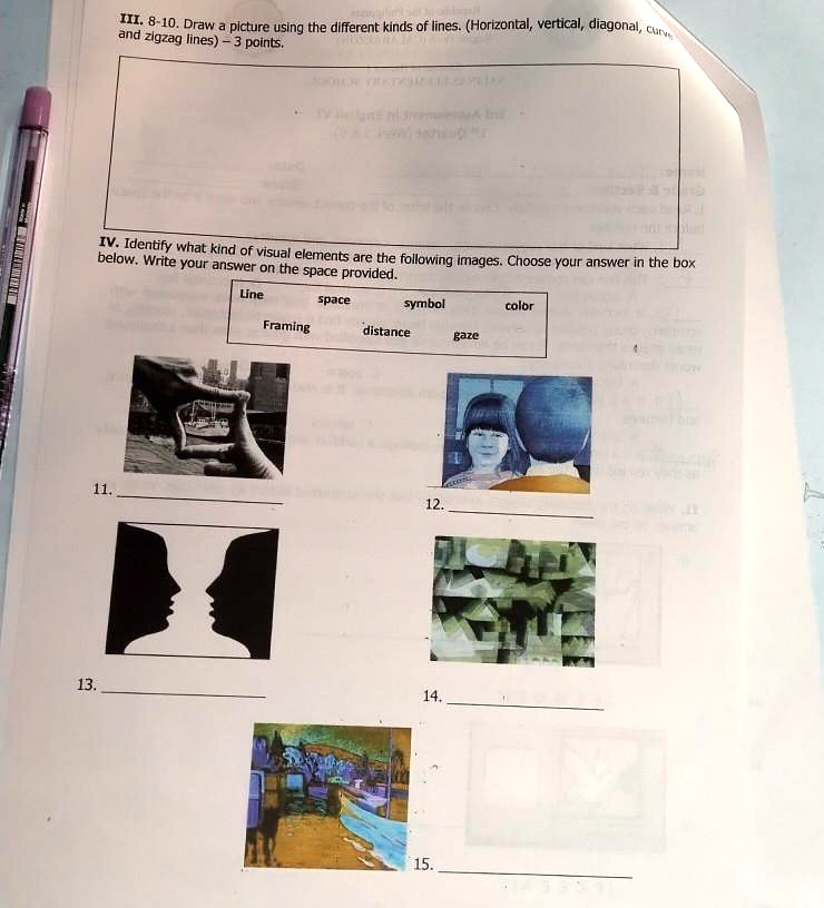 Identify what kind of visual elements are the following images III 8-10 ...