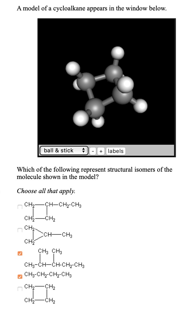 Cycloalkanes Are Isomeric With