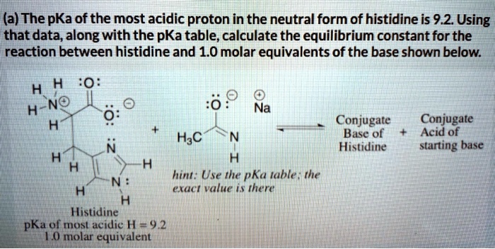 SOLVED: (a) The pKa of the most acidic proton in the neutral form of ...
