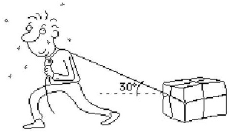 SOLVED: 'A man pulls a 10 kg box at constant speed across the floor ...