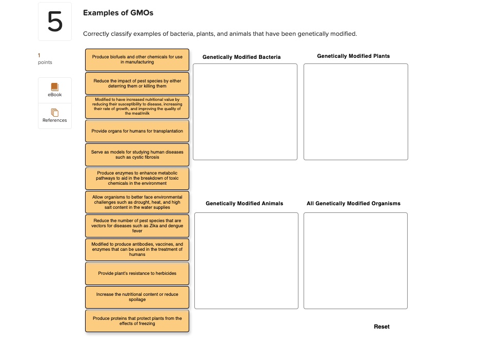 5 Examples of GMOs Correctly classify examples of bacteria, plants, and ...