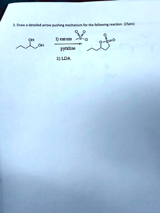 SOLVED: Draw detailed arrow pushing mechanism for the following reaction. (2Spts) OH OH 1 ...