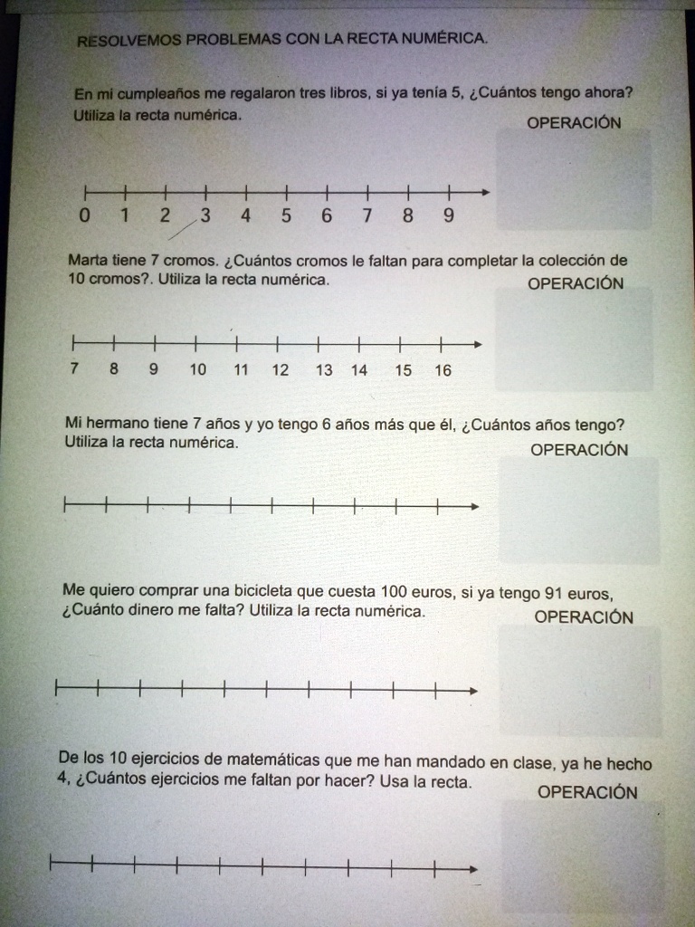 alguien me podria ayudar resolviendo estos ejercicios de recta numerica ...