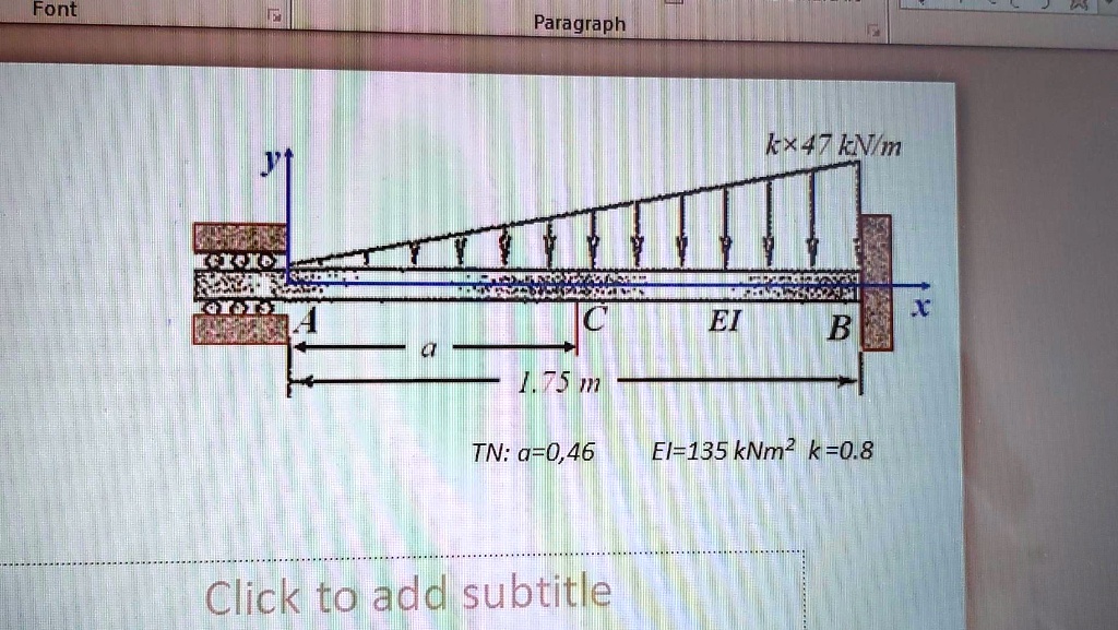 VIDEO solution: 2) Point A of the hyperstatic beam AB is sliding fixed ...