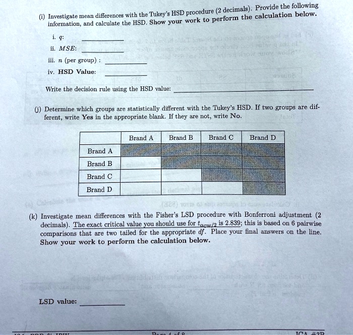 SOLVED: (2 decimals) - Provide the following Investigate mean ...