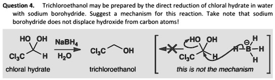 question trichloroethanol may be prepared by the direct reduction of ...