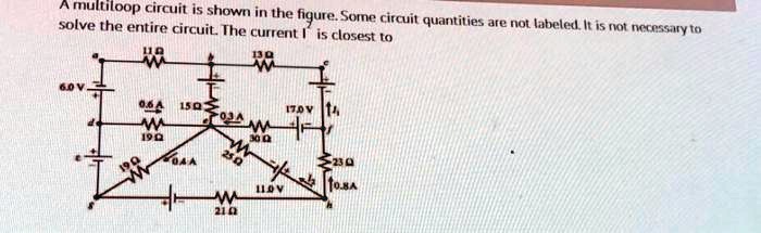 SOLVED:^ multiloop circuit is shown in the" figure: Some solve the ertire circuit The circuit ...