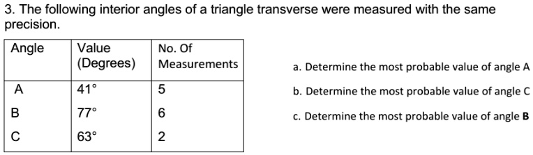 SOLVED: 'kindly show the solution 3. The following interior angles of a ...