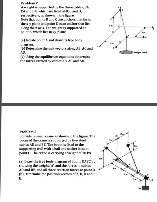 SOLVED: Problem 2 a-c and Problem 3a-b Thank you Problem2 A weight is ...