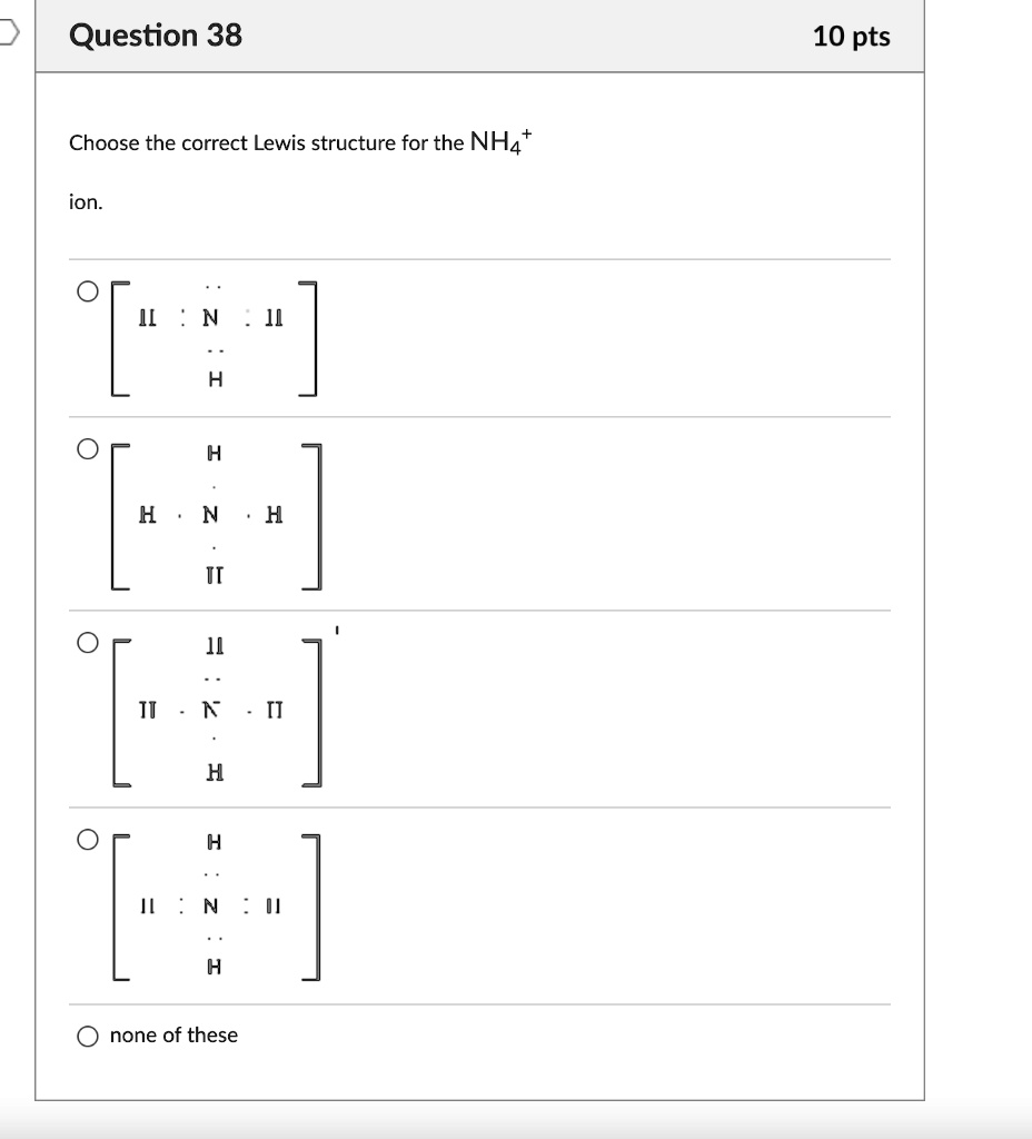 Lewis Structure For Nh4