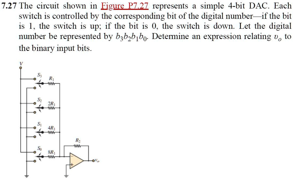 SOLVED: 7.27 The circuit shown in Figure P7.27 represents a simple 4 ...