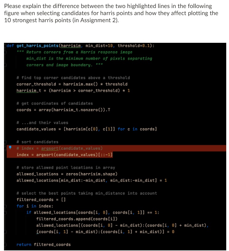 SOLVED: Please explain the difference between the two highlighted lines in the following figure ...