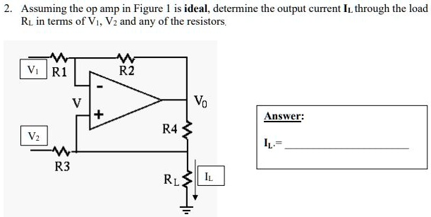 assuming the op amp in figure 1 is ideal determine the output current ...