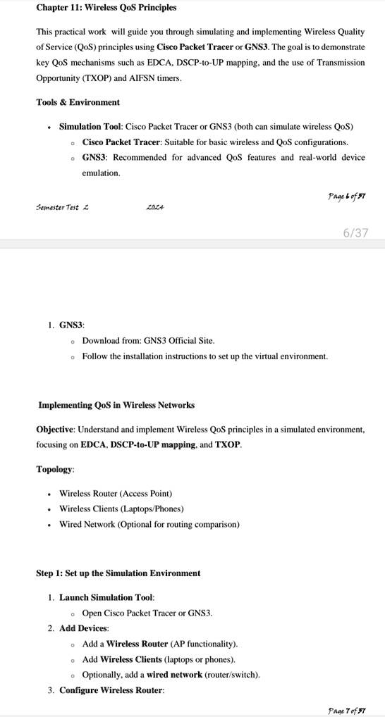 chapter 11 wireless qos principles this practical work will guide you through simulating and ...