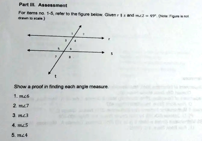 SOLVED: Part IIL Assessment For items no 1-5, refer t0 the figure below ...