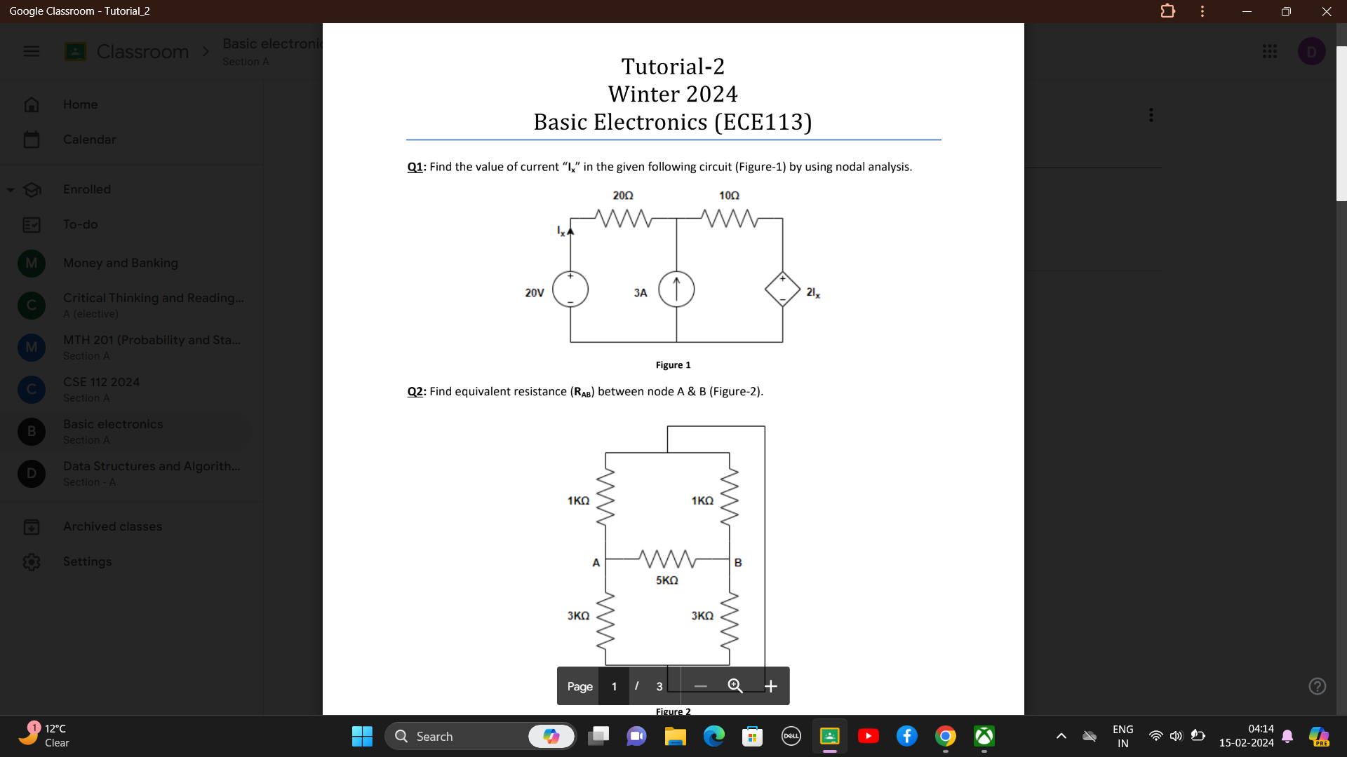 Google Classroom - Tutorial2 &. Classroom > Basic electron Tutorial-2 ...