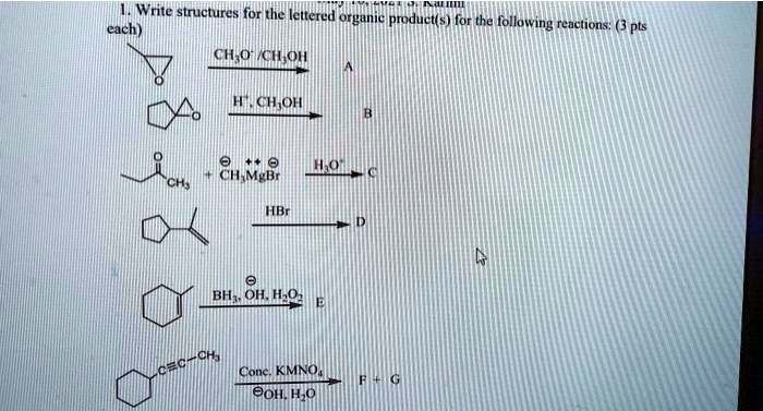 write structures for thc leutered organi each producus for the ...