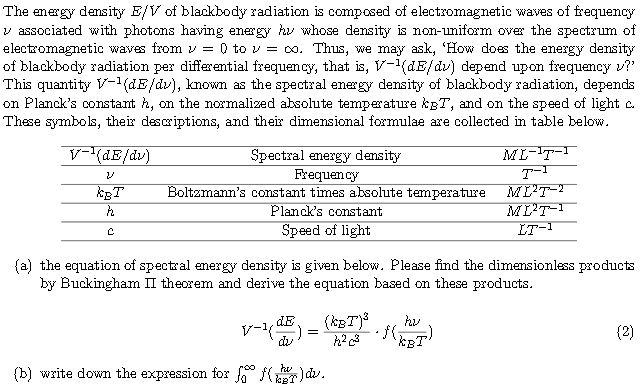 SOLVED: The energy density E/V of blackbody radiation is composed of ...