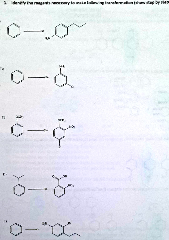 SOLVED: Idennfy tha reagents necessary to make following transformadon ...
