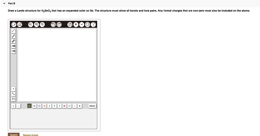 SOLVED: Draw Lewis structure for H2SeO3 that has an expanded octet on ...