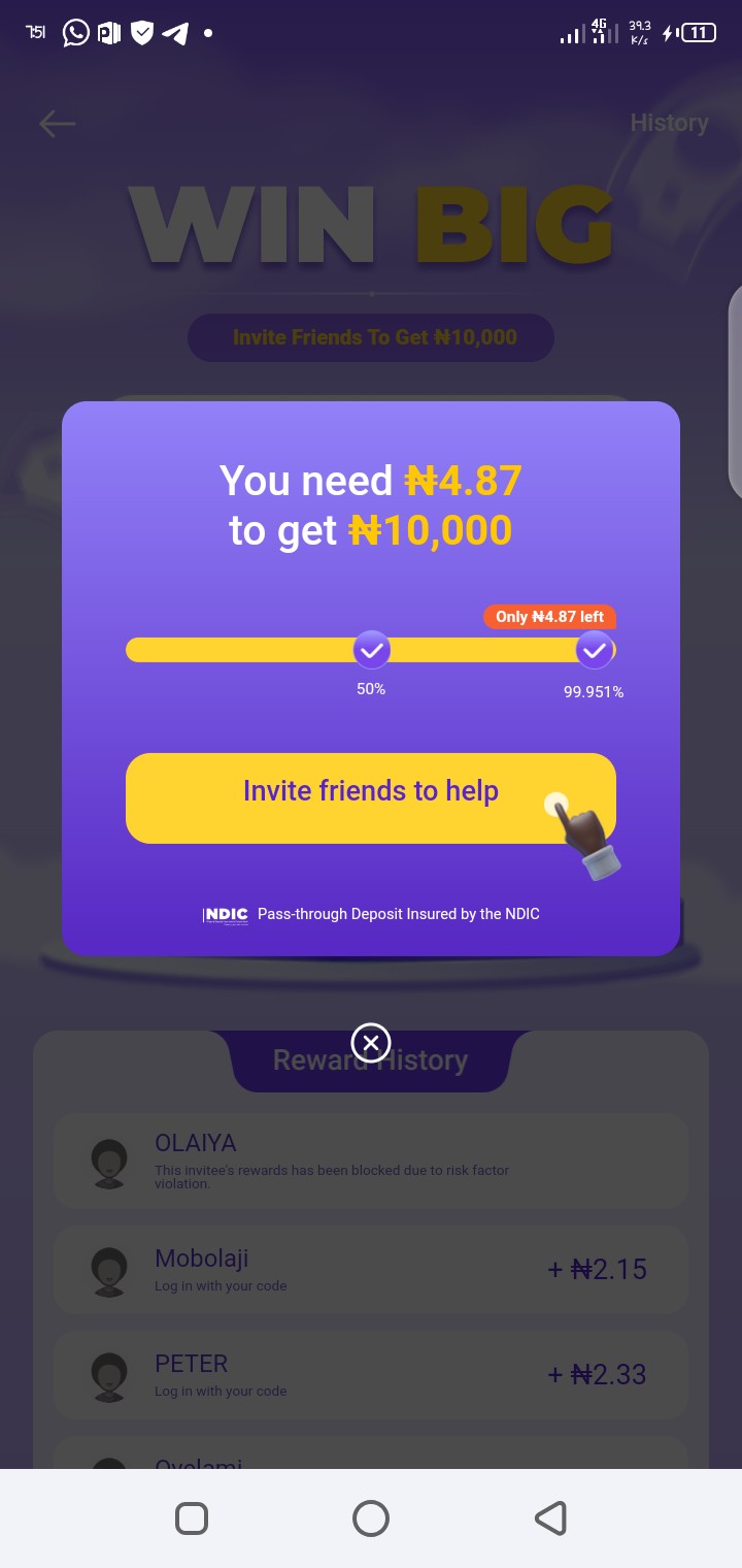 SOLVED: History Invite Friends To Get $1 0 , 0 0 0 You need $ 4.87 to ...