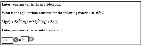 Solved What Is The Equilibrium Constant For The Following Reaction At