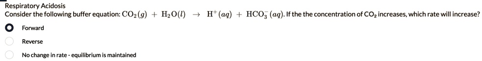 Respiratory Acidosis Consider the following buffer equation: CO2(g ...
