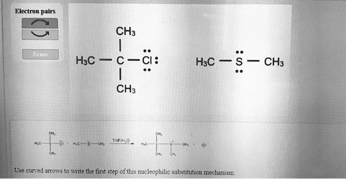 SOLVED: Electron pairs CH: 3 HsC CI: HsC = CH3 CH: Use curved aTOWs TO ...