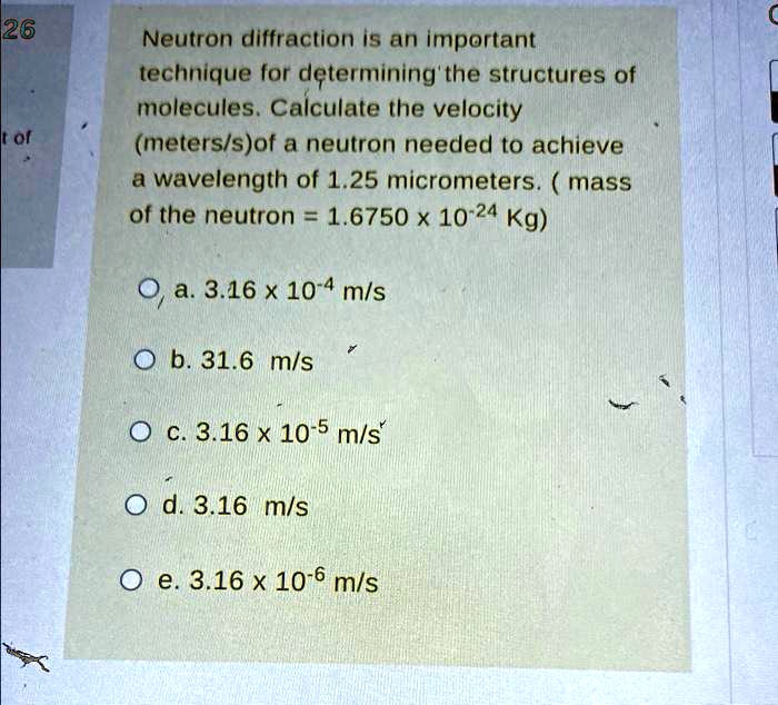 Neutron diffraction is an important technique for determining the ...