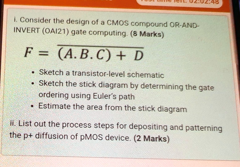 asap einla ulc46 consider the design of a cmos compound or and invert ...