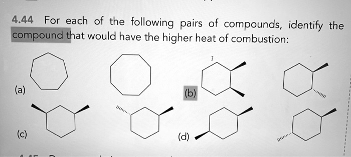 4.44 For each of the following pairs of compounds, identify...