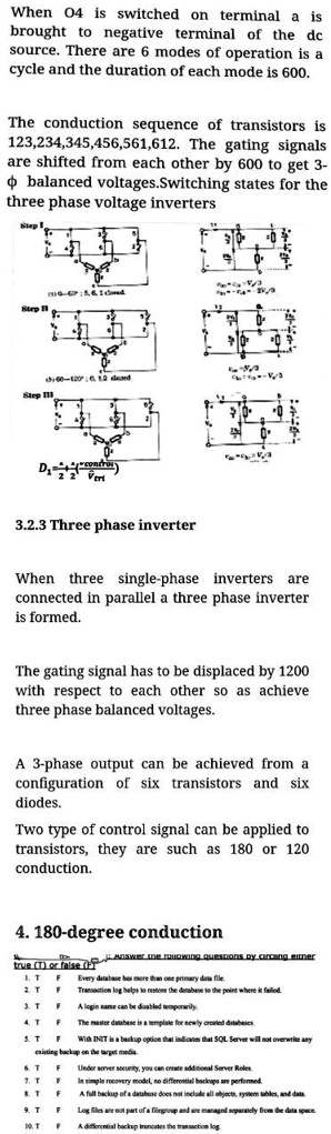 computer science when switched terminal brought to negative terminal ...