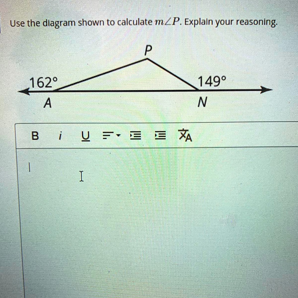 Use the diagram shown to calculate m?P. Explain your...