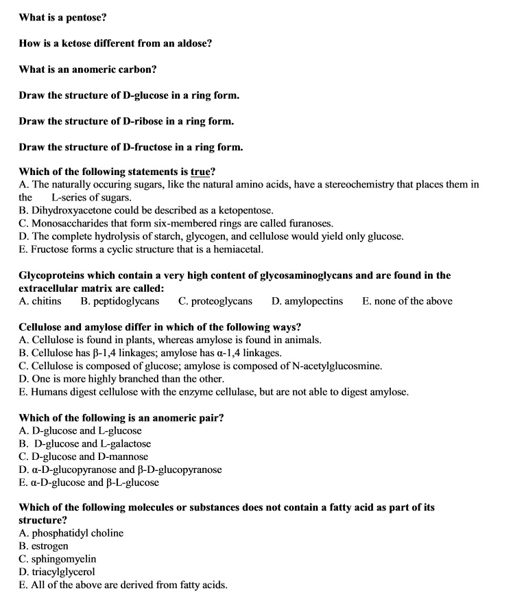 what is pentose how is ketose different from an aldose what is an ...