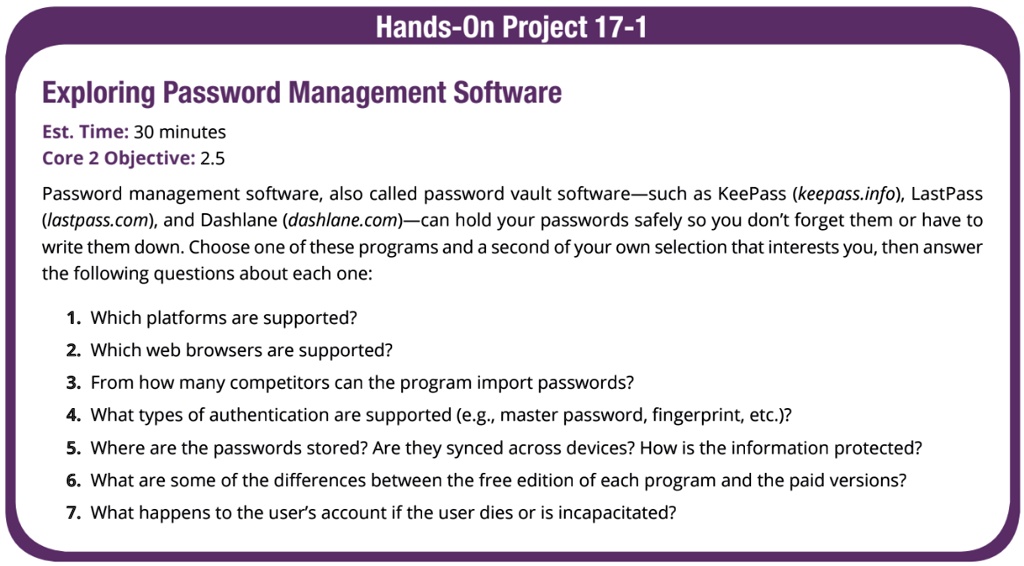 password management software also called password vault softwaresuch as ...