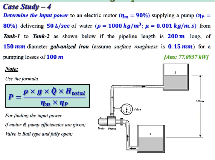 SOLVED: Case Study - 4 Determine the input power to an electric motor ...