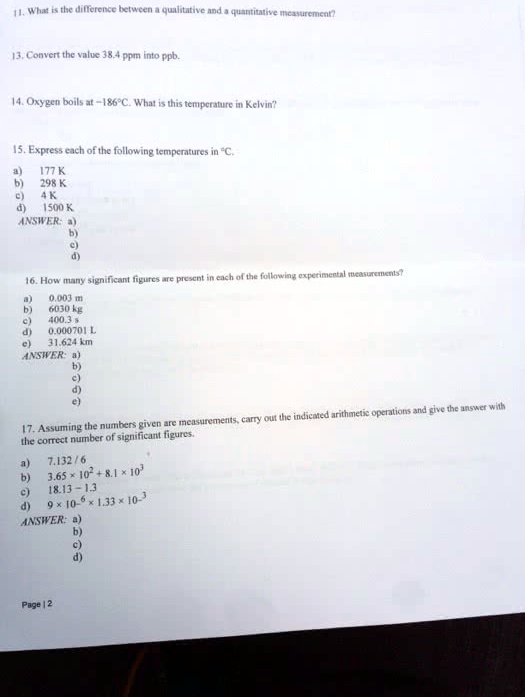 SOLVED: Need help with these chemistry questions, it's not about the ...