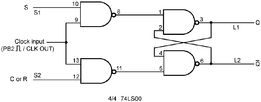 SOLVED: The above is a schematic of a clocked S-C flip-flop. If a clock ...